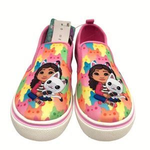 Gabby'S Dollhouse | Shoes | Gabbys Dollhouse Pink Canvas Slip On Shoes ...